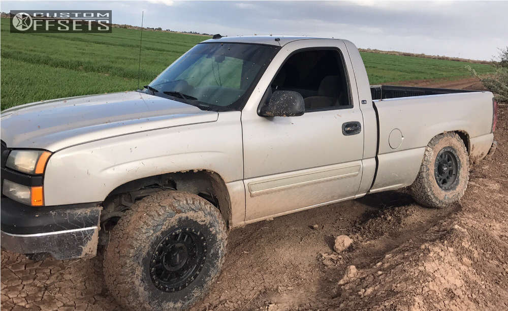 2005 Chevrolet Silverado 1500 with 16x8 0 Vision Manx and 295/75R16 ...