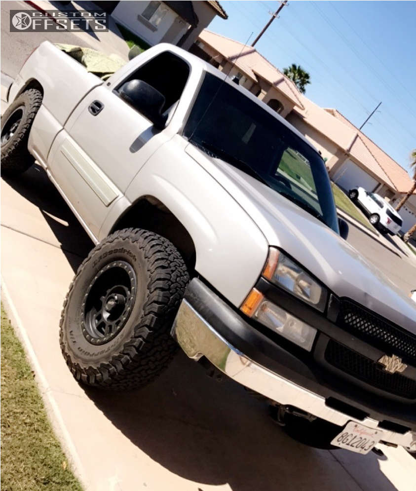 2005 Chevrolet Silverado 1500 with 16x8 0 Vision Manx and 295/75R16 ...
