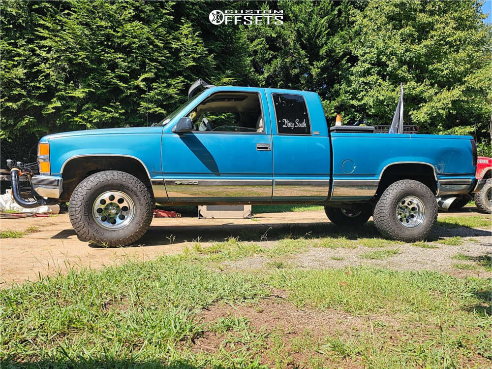 1997 Chevrolet C1500 with 15x10 -38 Alloy Ion Style 171 and 33/12.5R15 ...