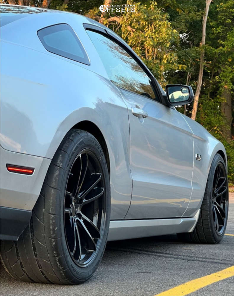 2012 Ford Mustang with 19x10 35 American Racing Mach Five and 275/35R19 ...