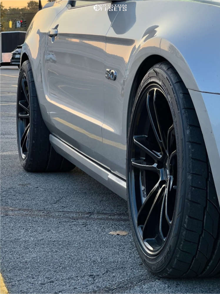 2012 Ford Mustang with 19x10 35 American Racing Mach Five and 275/35R19 ...