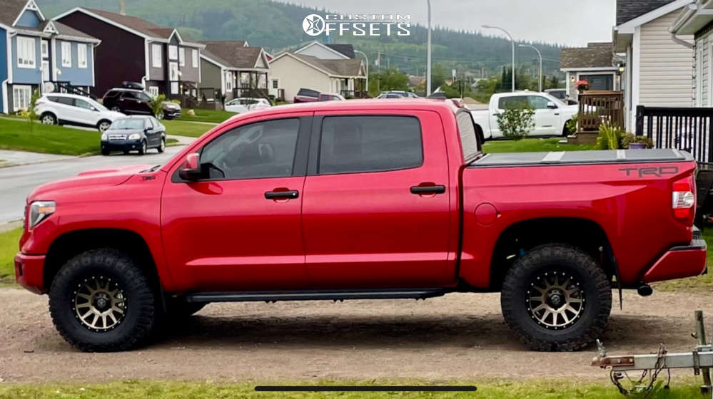 2021 Toyota Tundra with 17x8.5 25 Icon Alloys Compression and 315/70R17 ...