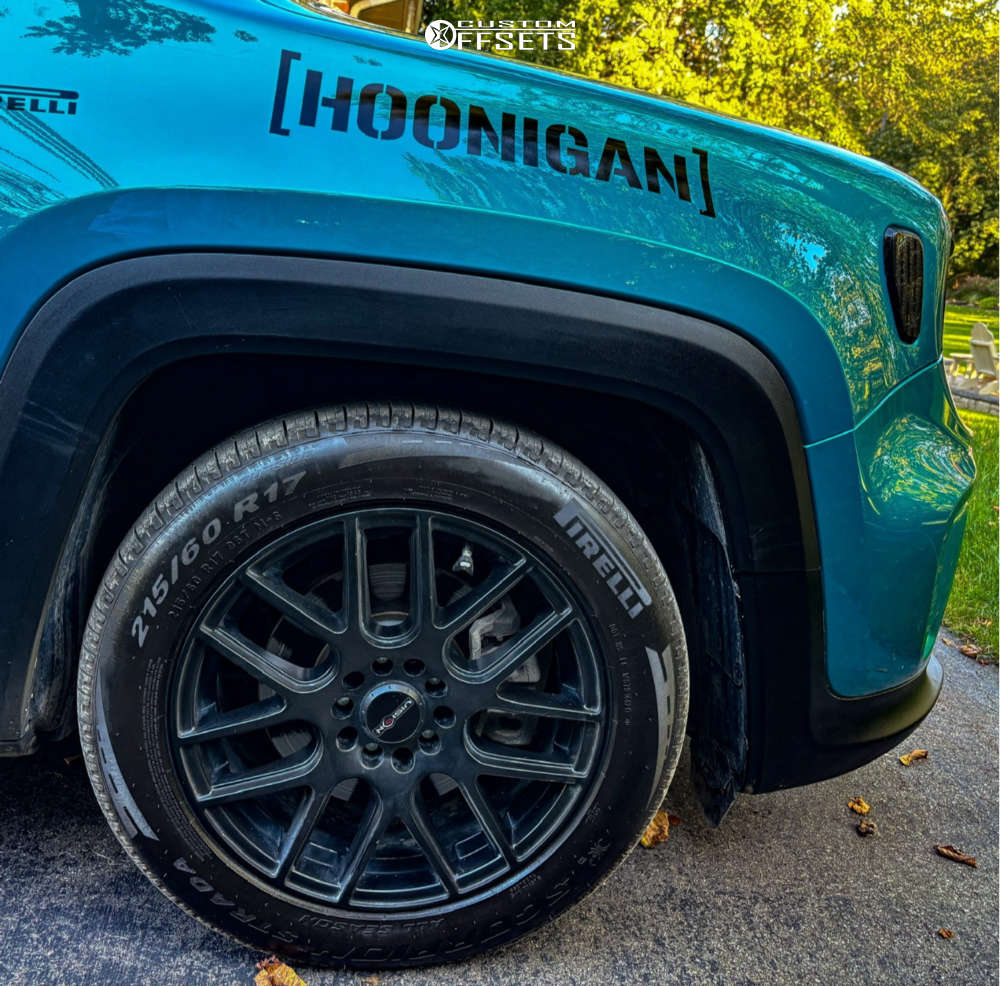 2020 Jeep Renegade with 17x7.5 40 Vision Cross and 215/60R17 Pirelli ...