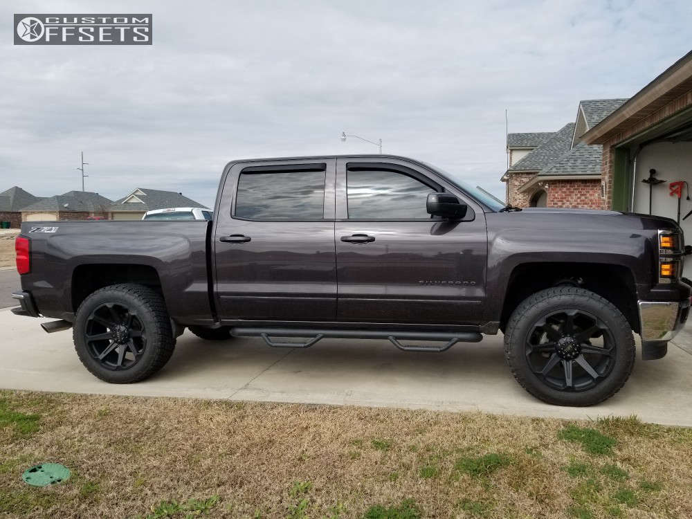 2015 Chevrolet Silverado 1500 with 22x10 5 Tuff T05 and 285/55R22 Nitto ...
