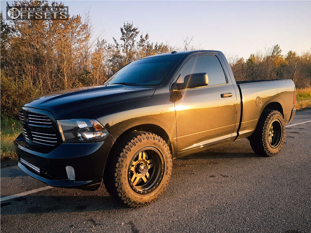 2016 Ram 1500 with 20x10 -18 Fuel Anza and 325/60R20 Goodyear Wrangler ...