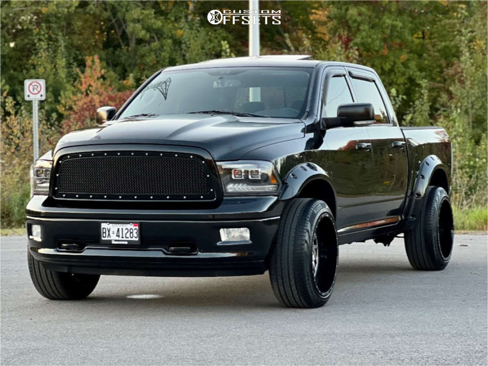 2010 Dodge Ram 1500 with 22x12 -44 XF Offroad Xfx-304 and 285/45R22 Pirelli Scorpion Verde All ...
