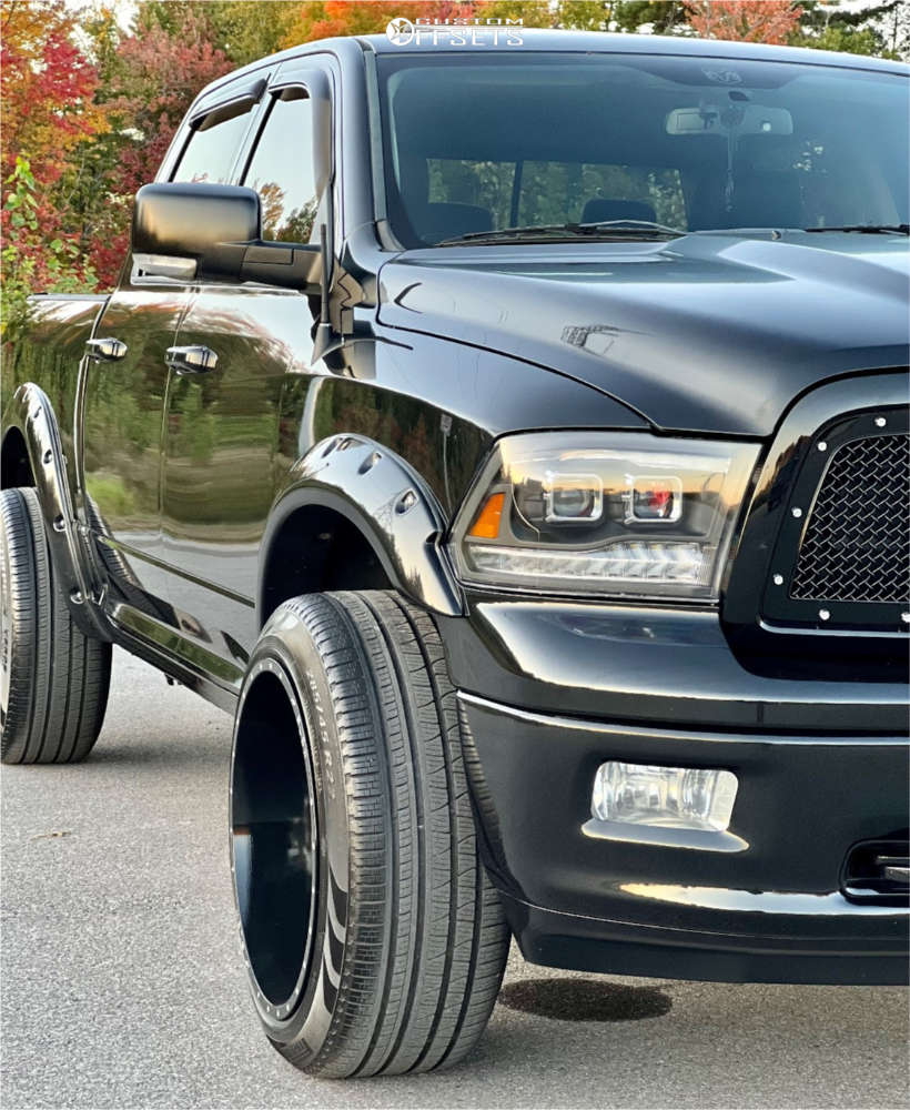 2010 Dodge Ram 1500 with 22x12 -44 XF Offroad Xfx-304 and 285/45R22 Pirelli Scorpion Verde All ...