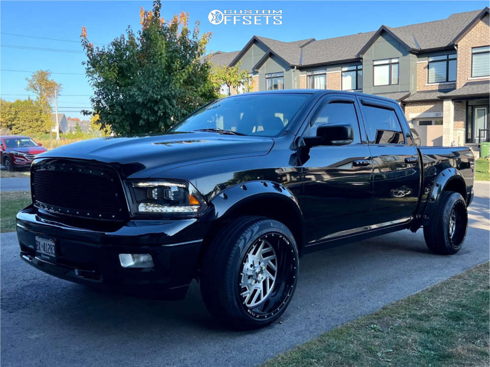 2010 Dodge Ram 1500 with 22x12 -44 XF Offroad Xfx-304 and 285/45R22 Pirelli Scorpion Verde All ...