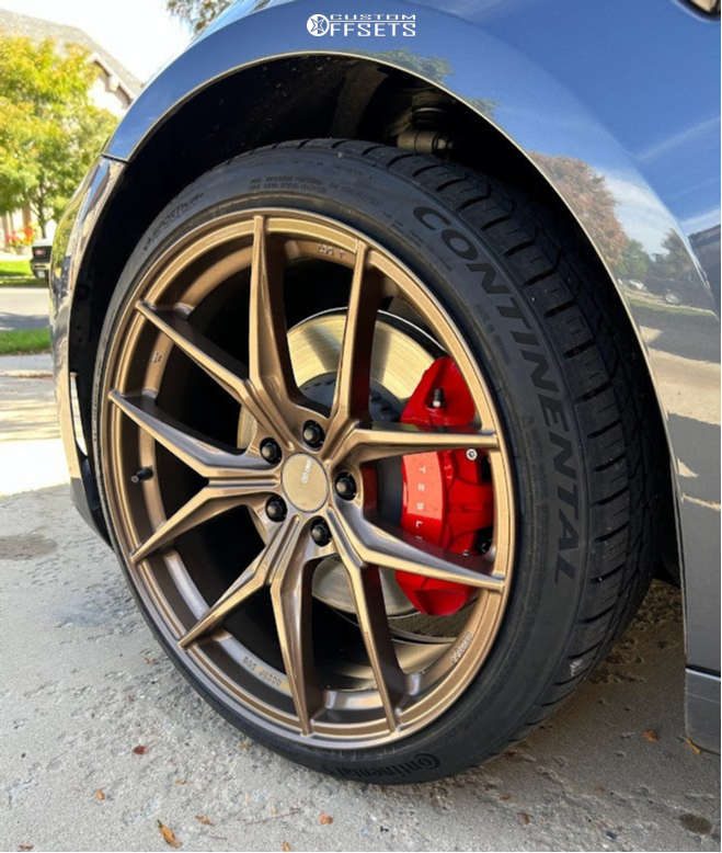 2023 Tesla 3 with 20x9.5 40 Enkei Tsr-x and 245/35R20 Continental ...