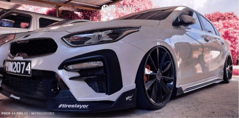 2019 Kia Forte with 20x8.5 40 TSW Aileron and 225/30R20 Nankang NS-20 ...