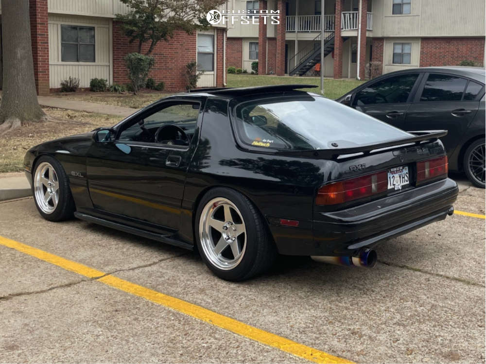 1990 Mazda RX-7 with 17x9 22 Kansei Knp and 225/40R17 Toyo Tires Extensa HP II and Coilovers ...