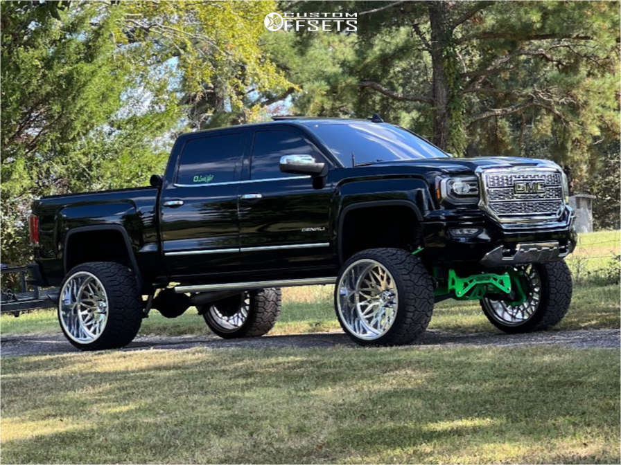 2018 GMC Sierra 1500 with 26x16 -101 KG1 Forged Trident and 35/15.5R26 ...