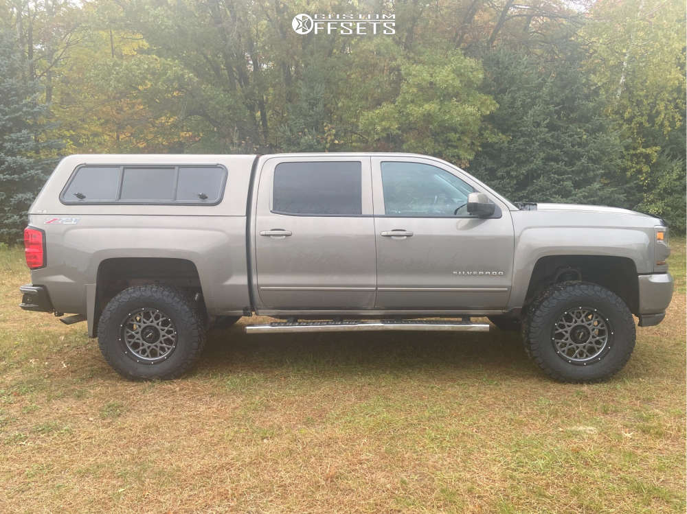 2017 Chevrolet Silverado 1500 with 18x9 -12 Vision Rocker and 35/12 ...