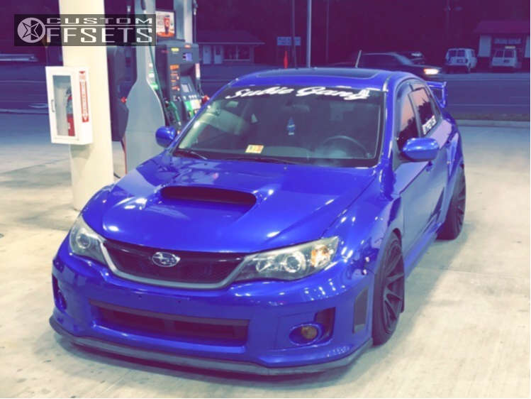 2012 Subaru WRX with 18x9.75 20 XXR 527 and 245/35R18 Nitto Neo Gen and ...