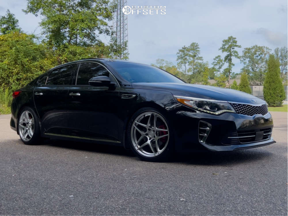 2017 Kia Optima with 19x8.5 35 Kansei Astro and 235/40R19 Goodyear ...