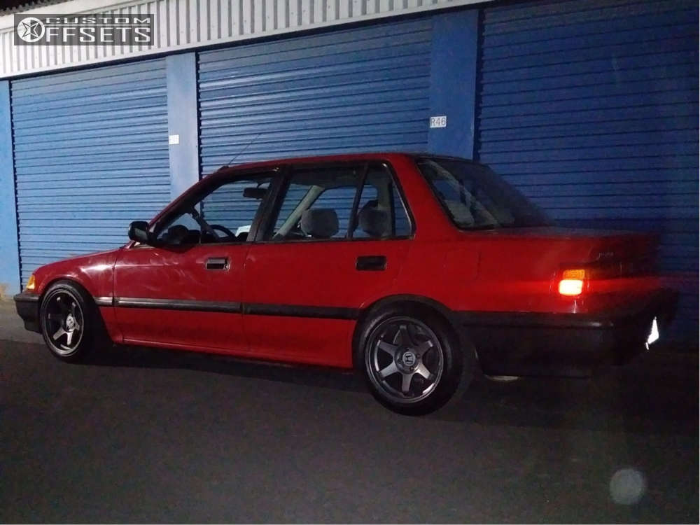 1991 Honda Civic with 15x9 25 Varrstoen Es1 and 195/50R15 WinRun and ...