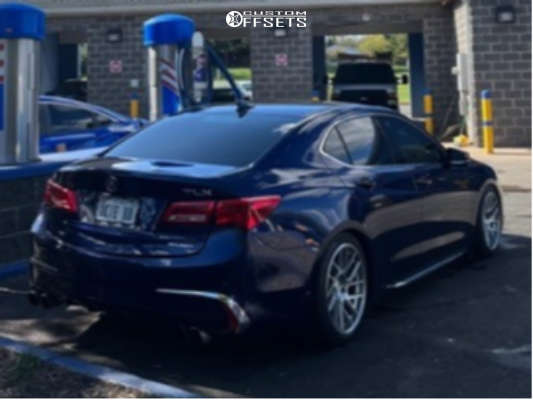 2018 Acura TLX with 18x9.5 35 Anovia Elder and 245/40R18 Michelin Pilot ...