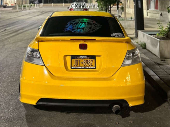 2011 Honda Civic with 17x9 20 MST Mt11 and 205/40R17 Vercelli Strada Ii ...