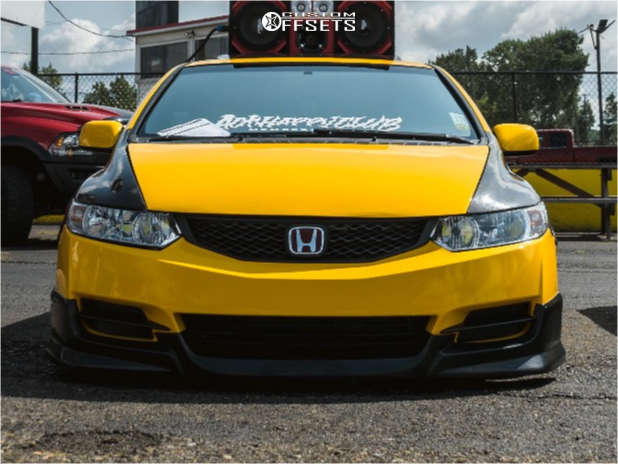 2011 Honda Civic with 17x9 20 MST Mt11 and 205/40R17 Vercelli Strada Ii ...