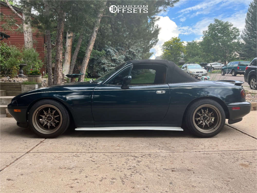 1993 Mazda Miata with 15x8 0 Vors Tr3 and 195/50R15 Ironman IMove Gen2 ...