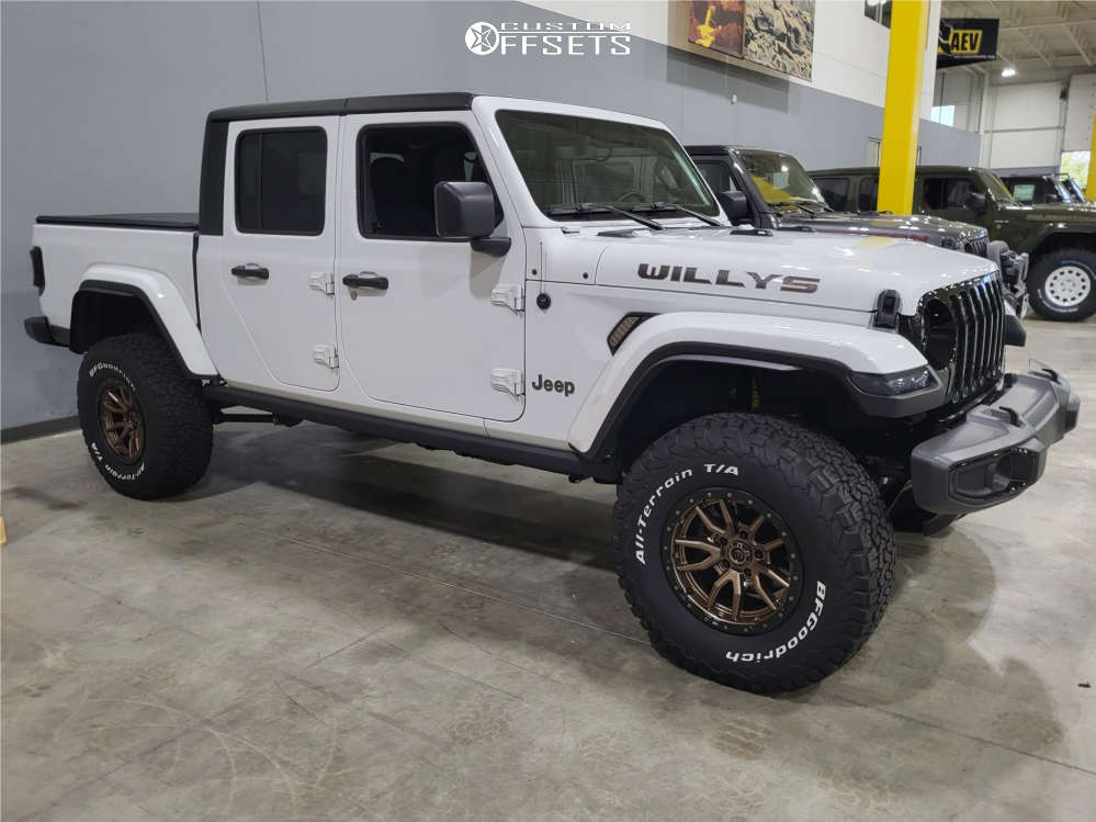 2022 Jeep Gladiator with 17x9 -12 Fuel Rebel 5 and 35/12.5R17 BFGoodrich All Terrain Ta Ko2 and ...