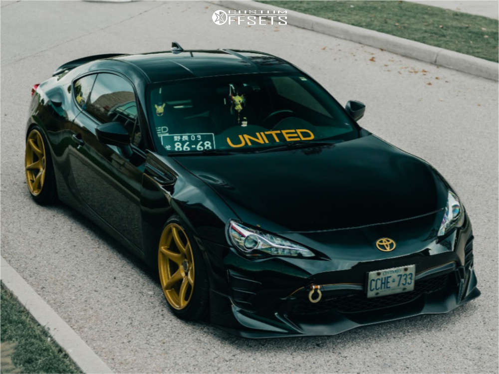 2017 Toyota 86 with 18x9.5 22 Kansei Tandem and 225/40R18 Firestone ...