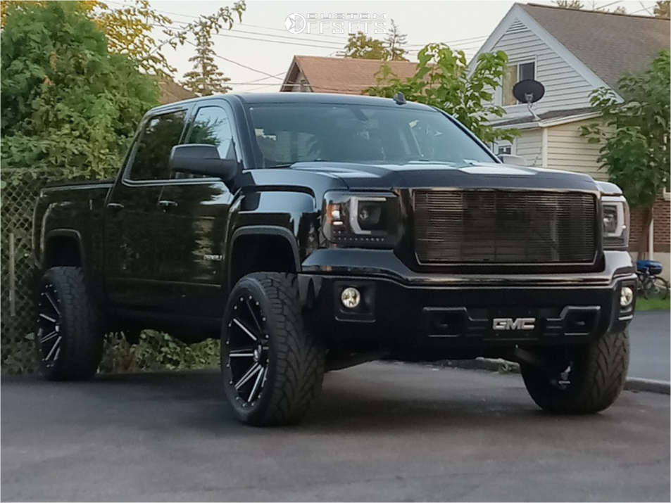 2014 GMC Sierra 1500 with 22x10 -24 XF Offroad Xf-220 and 305/45R22 ...