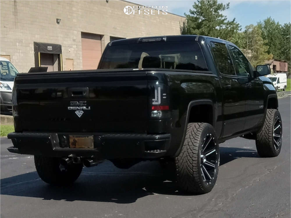 2014 GMC Sierra 1500 with 22x10 -24 XF Offroad Xf-220 and 305/45R22 ...