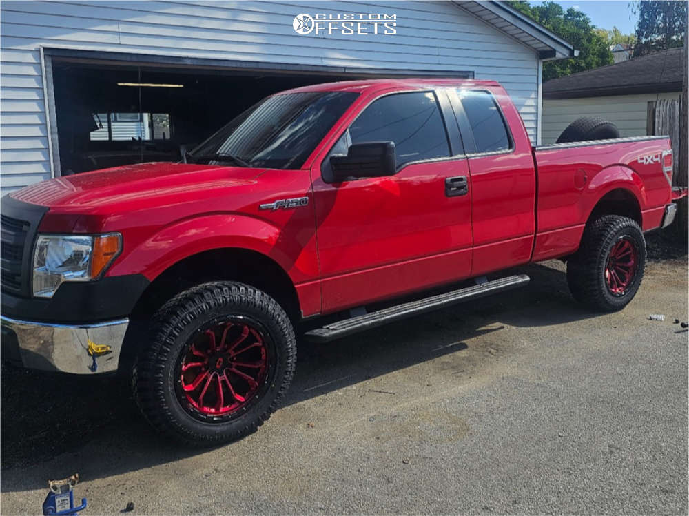 2013 Ford F-150 with 20x10 -25 Vision Korupt and 33/12.5R20 Atturo ...