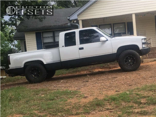 1996 Chevrolet C1500 with 15x8 -19 American Racing ATX Ledge and 33/12 ...