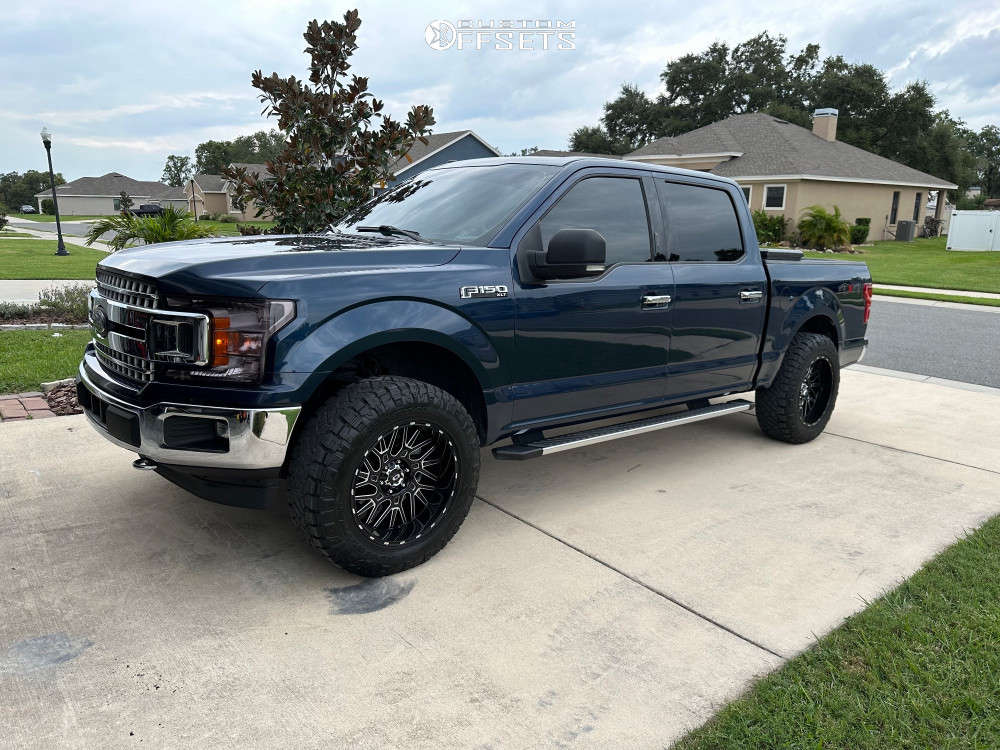 2018 Ford F-150 with 20x10 -25 Vision Brawl and 275/65R20 Nitto Ridge ...