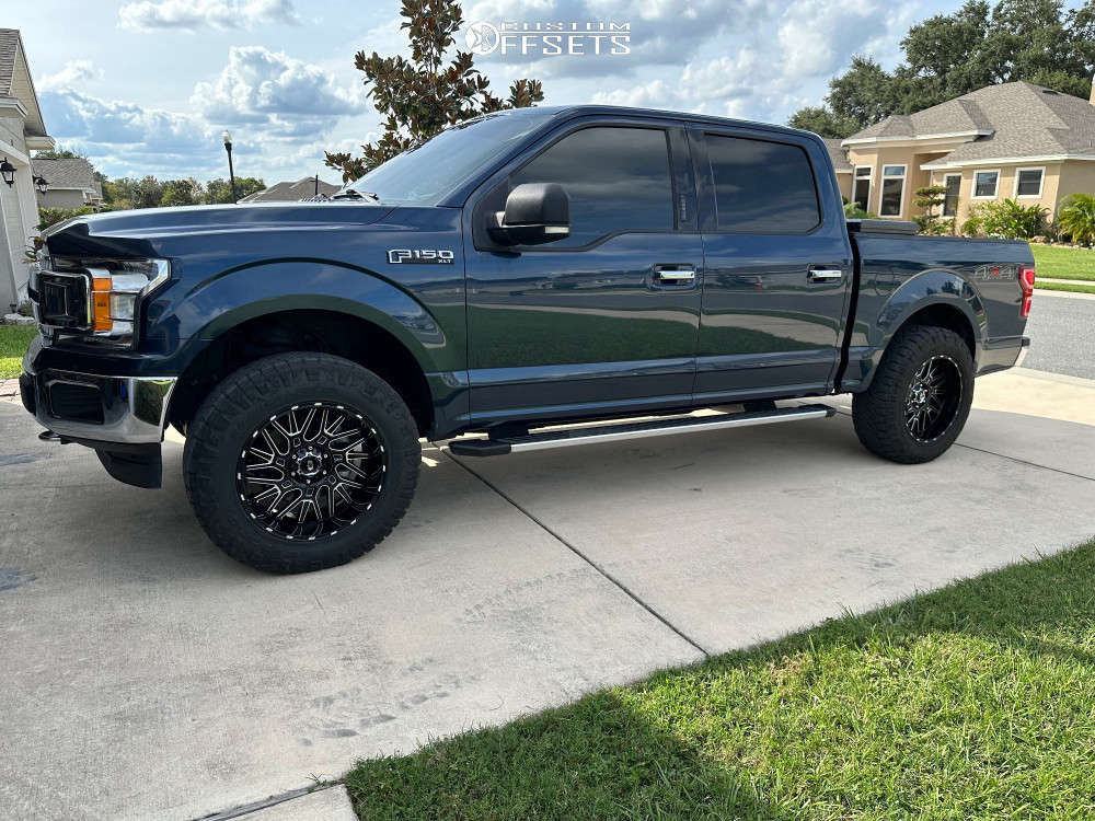 2018 Ford F-150 with 20x10 -25 Vision Brawl and 275/65R20 Nitto Ridge ...