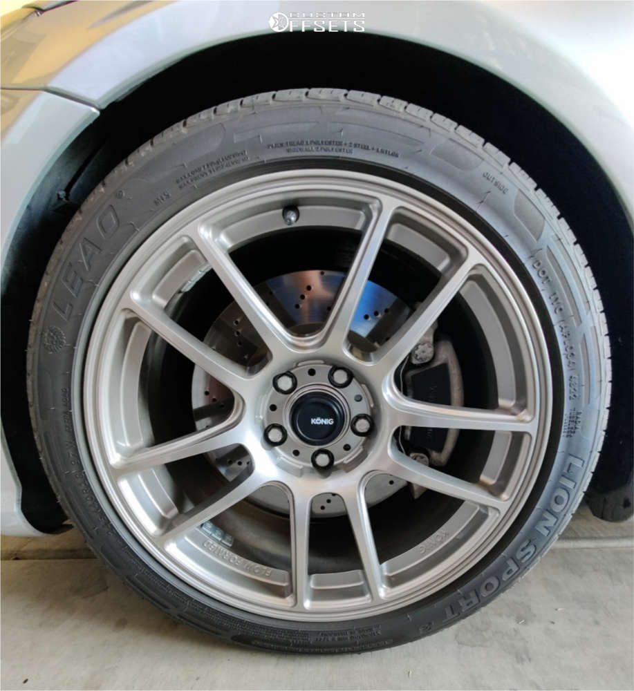 2011 Mercedes-Benz E550 with 18x8.5 32 Konig Heliogram and 245/40R18 ...