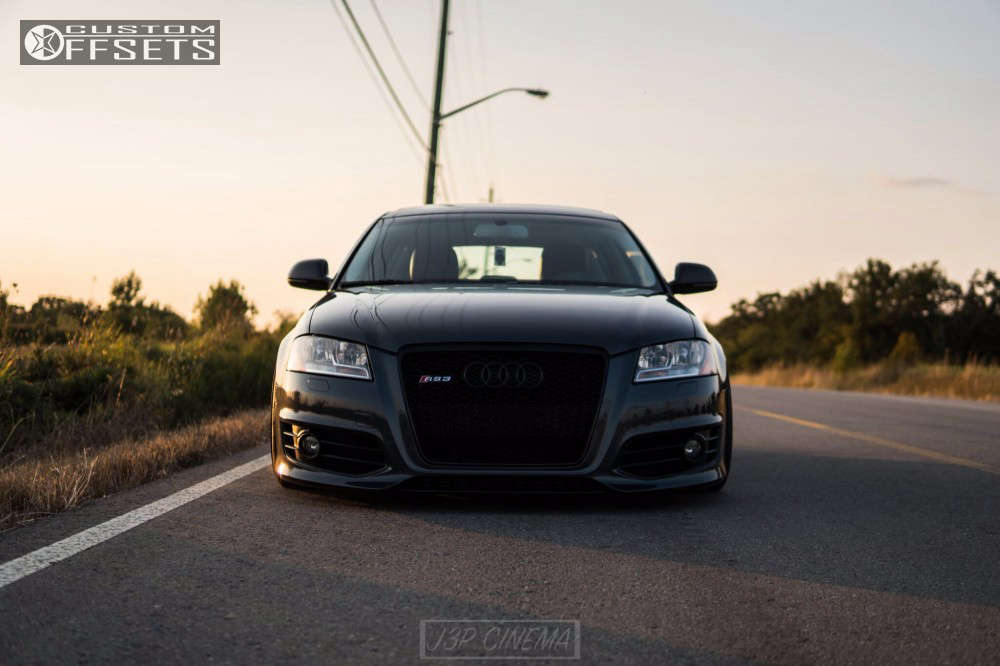 2010 Audi A3 with 18x8.5 35 Rotiform Tmb and 205/35R18 Nitto Crosstek ...