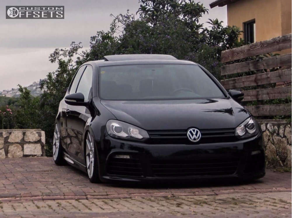 2011 Volkswagen GTI with 19x8.5 35 Rotiform Kps and 225/35R19 Goodyear ...