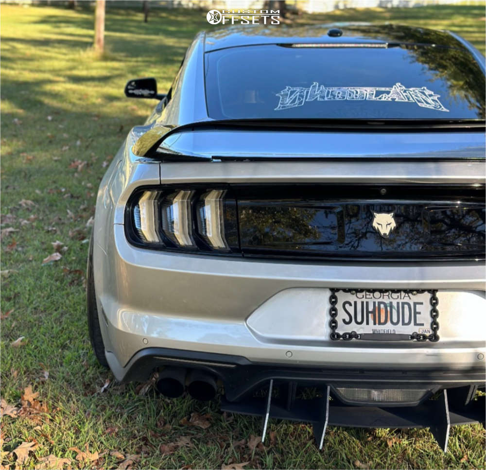 2018 Ford Mustang with 19x10.5 22 ESR Cs12 and 245/45R19 Black Hawk ...