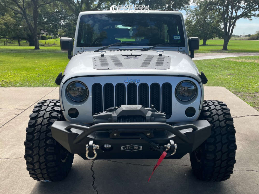 2009 Jeep Wrangler with 17x9 -12 Vision Nemesis and 35/12.5R17 ...