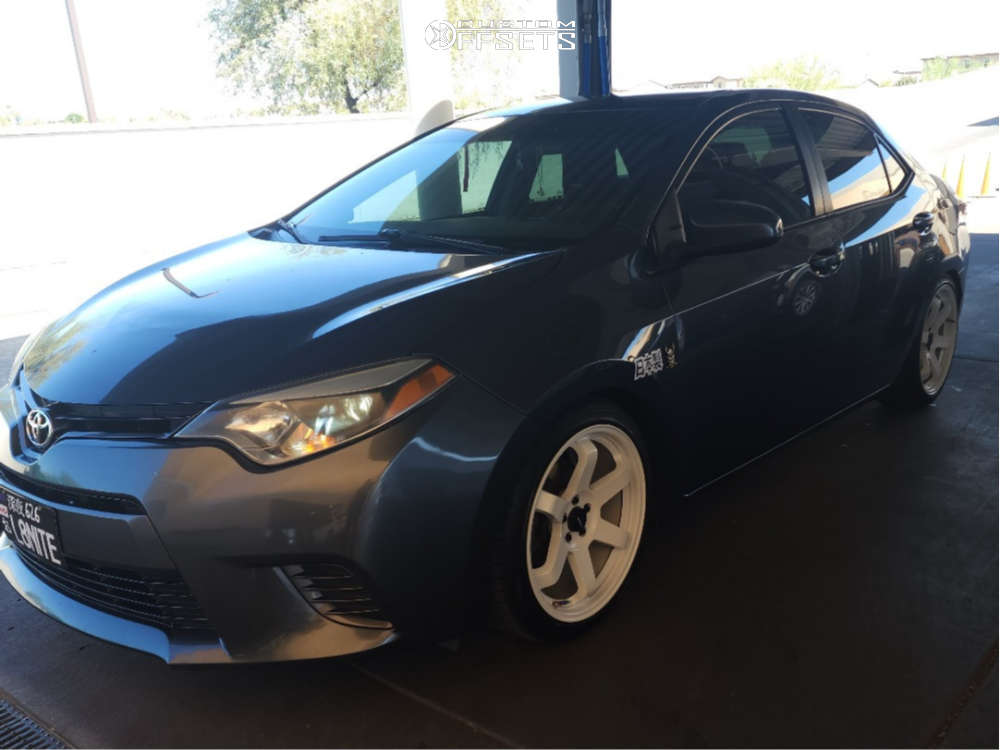 2016 Toyota Corolla with 18x8.5 35 AVID1 Av6 and 225/40R18 Sailun ...