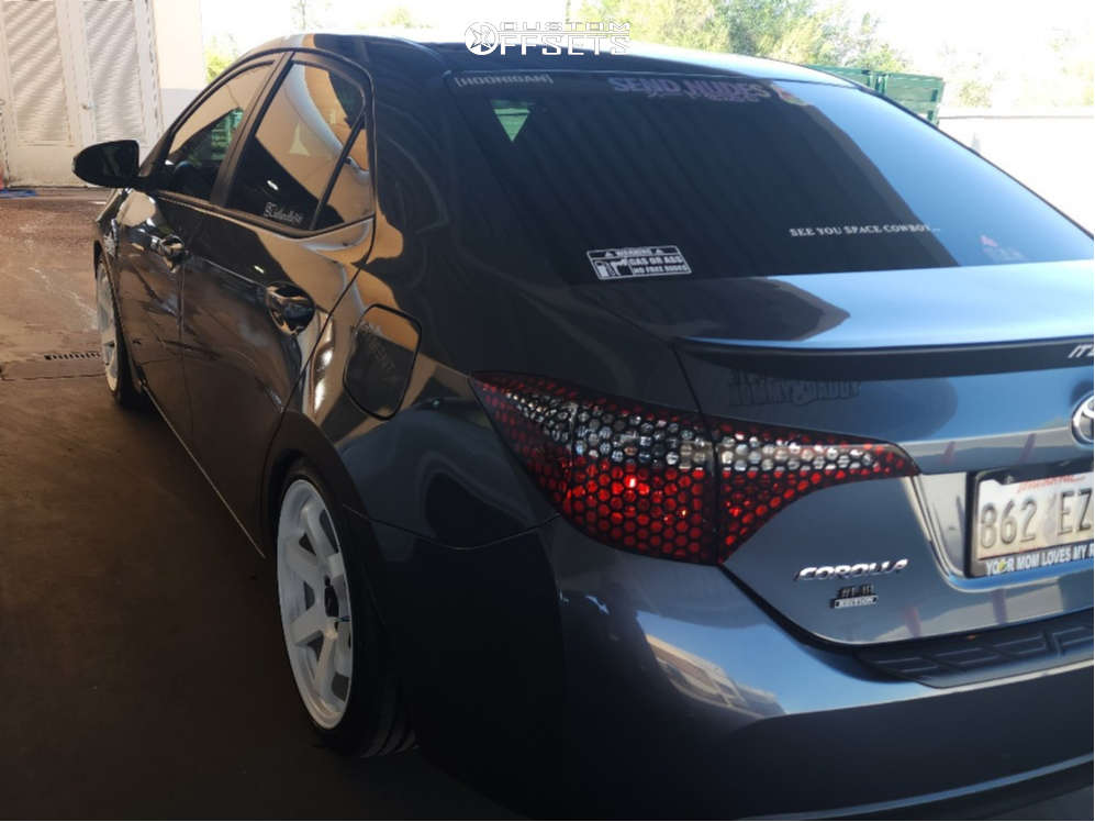 2016 Toyota Corolla with 18x8.5 35 AVID1 Av6 and 225/40R18 Sailun ...