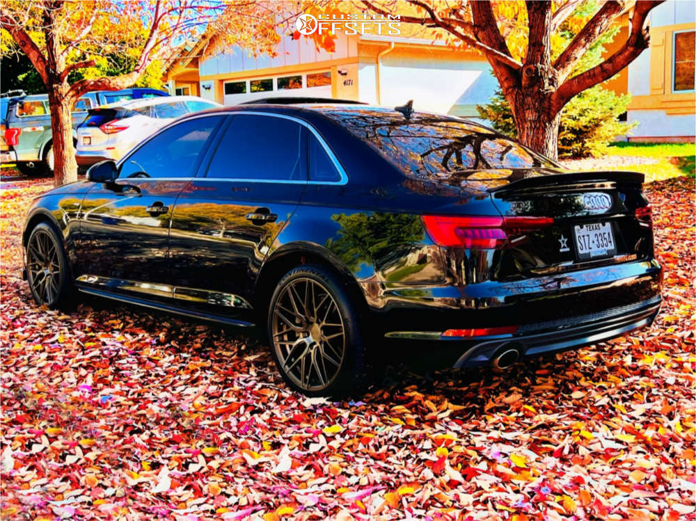 2017 Audi A4 Quattro with 19x9 38 F1R F103 and 255/35R19 Continental ExtremeContact DWS06 PLUS ...