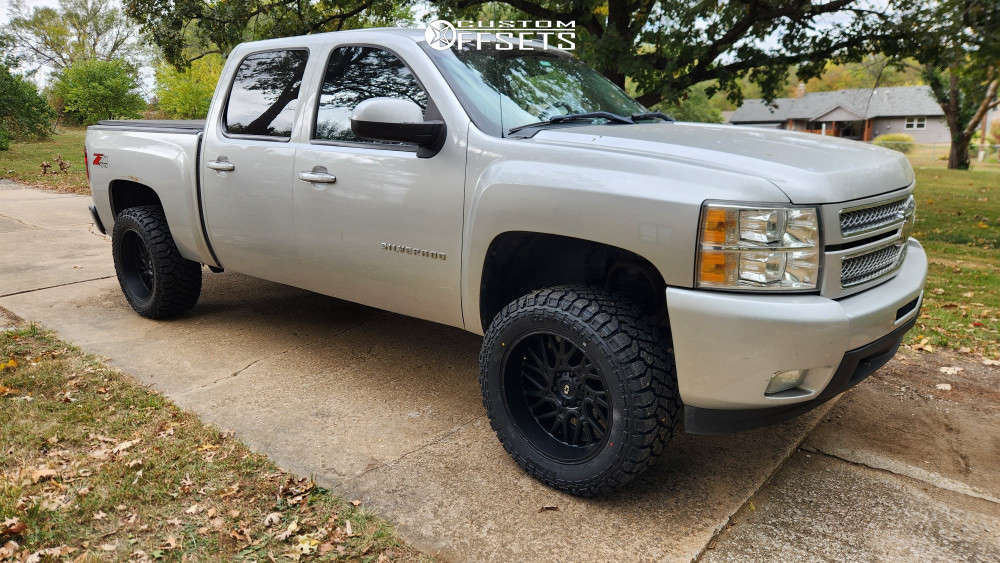 2012 Chevrolet Silverado 1500 with 20x10 -25 Vision Brawl and 33/12 ...