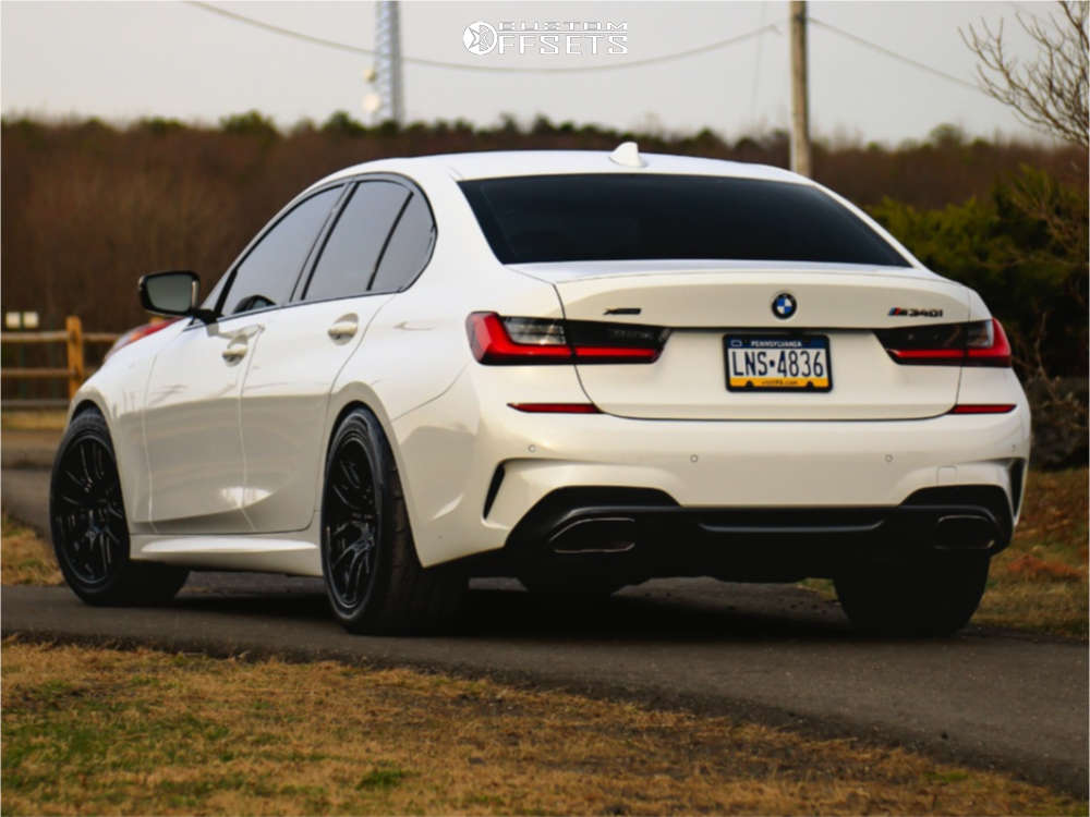 2020 BMW M340i XDrive with 18x9 25 Enkei Gtc02 and 235/45R18 Firestone Firehawk Indy 500 and ...