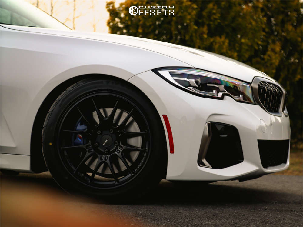 2020 BMW M340i XDrive with 18x9 25 Enkei Gtc02 and 235/45R18 Firestone Firehawk Indy 500 and ...