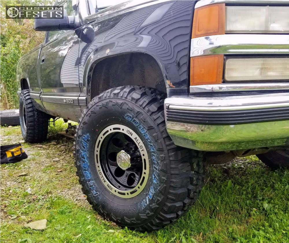 1998 Chevrolet K1500 with 15x8 -27 Alloy Ion Style 174 and 33/12.5R15 ...