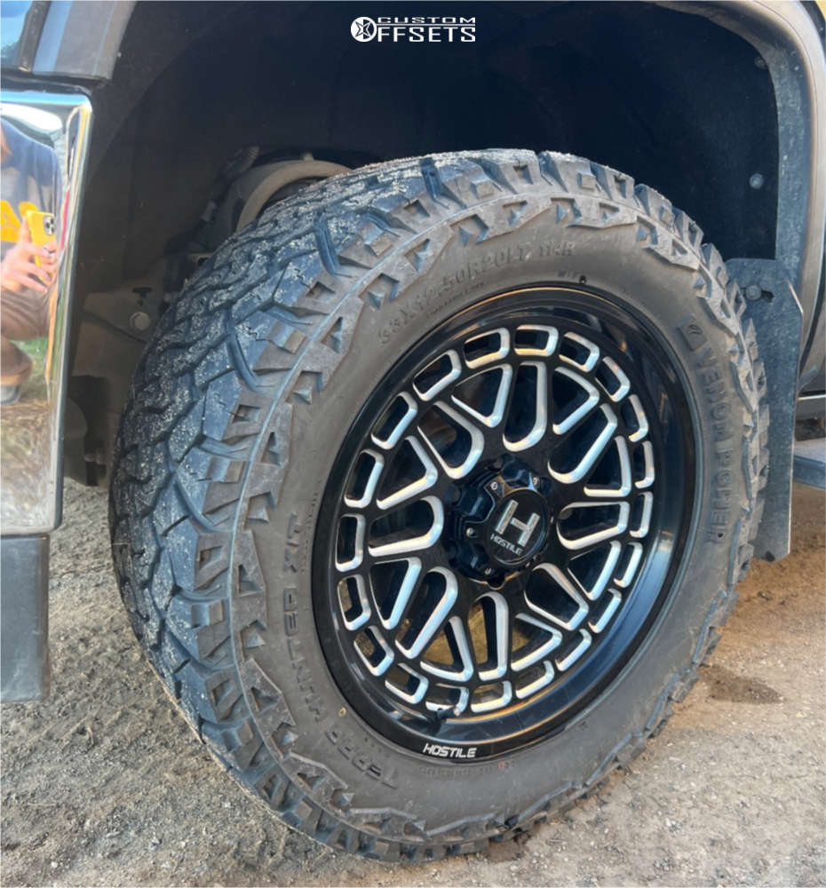 2018 GMC Sierra 1500 with 20x9 0 Hostile Reaper and 33/12.5R20 Venom ...
