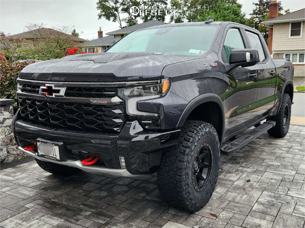 2023 Chevrolet Silverado 1500 with 17x8.5 0 Icon Alloys Rebound and 35/ ...