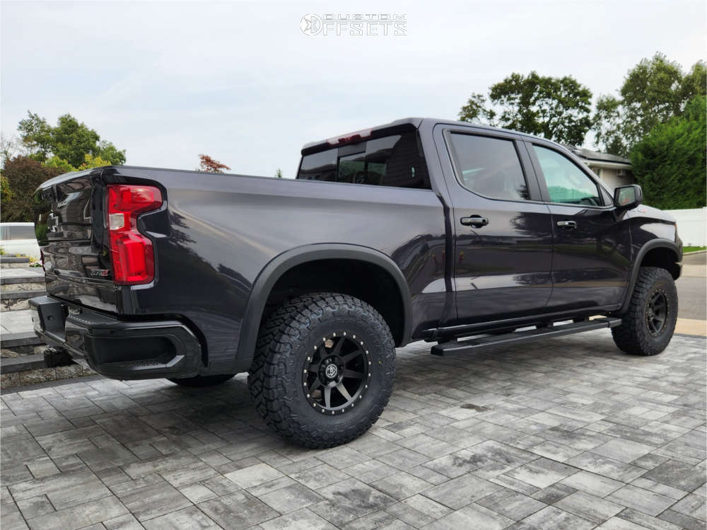 2023 Chevrolet Silverado 1500 with 17x8.5 0 Icon Alloys Rebound and 35/ ...