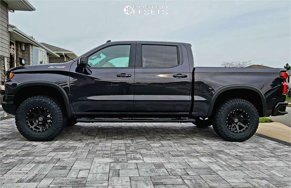 2023 Chevrolet Silverado 1500 with 17x8.5 0 Icon Alloys Rebound and 35/ ...