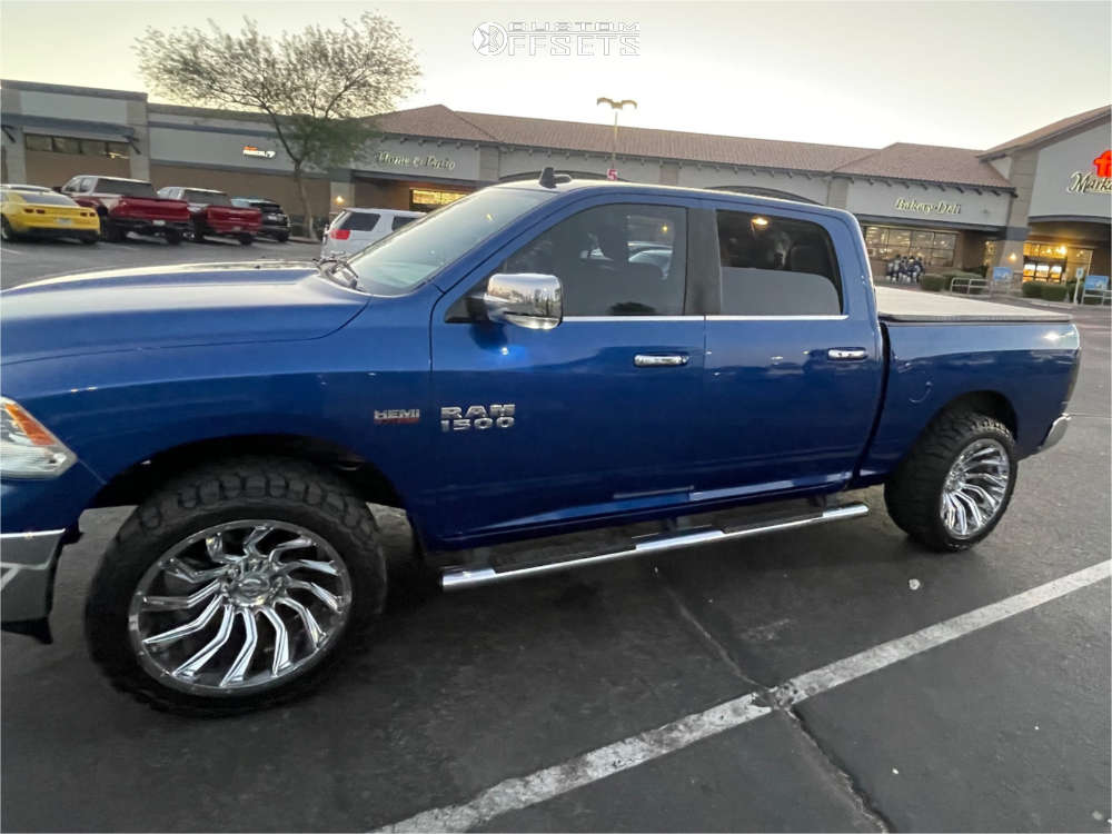 2016 Ram 1500 with 22x12 -44 XF Offroad Xf-224 and 33/12.5R22 Kenda ...