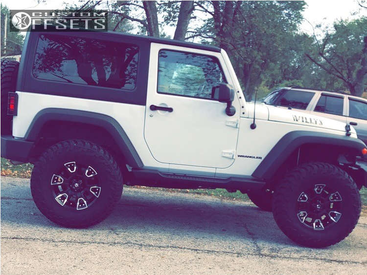 2015 Jeep Wrangler with 17x9 -12 Ballistic Havoc and 35/12.5R17 AMP Mud ...